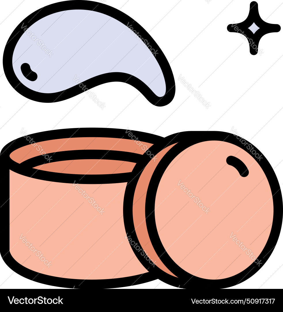 Gel patch color icon simple logo for cosmetics Vector Image