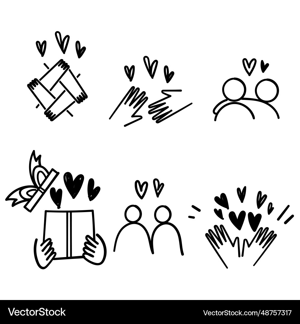 Hug Doodle Vector Images (over 4,800)