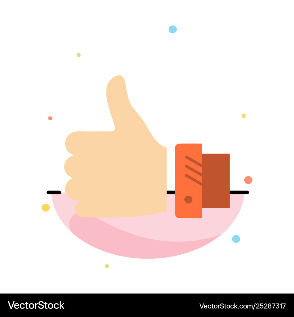 Like business finger hand solution thumbs Vector Image