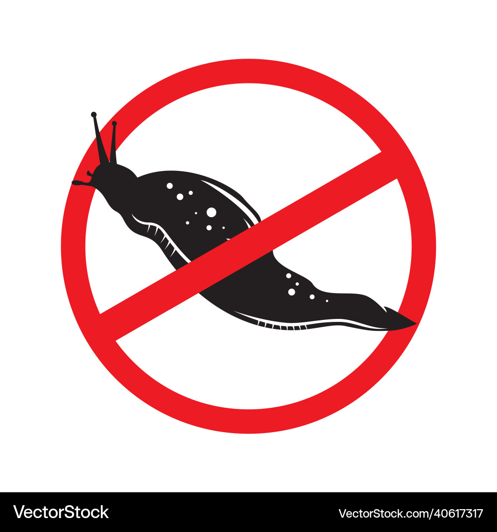 No slug icon Royalty Free Vector Image - VectorStock