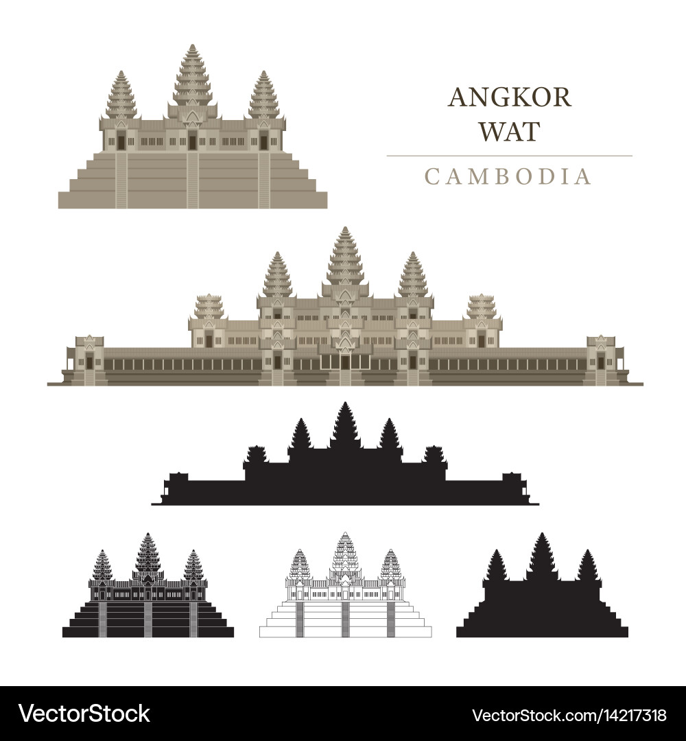 Angkor Wat Icon Vector Images (over 660)