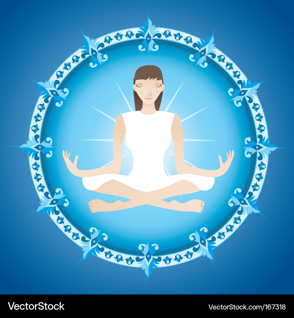 Yoga girl Royalty Free Vector Image - VectorStock