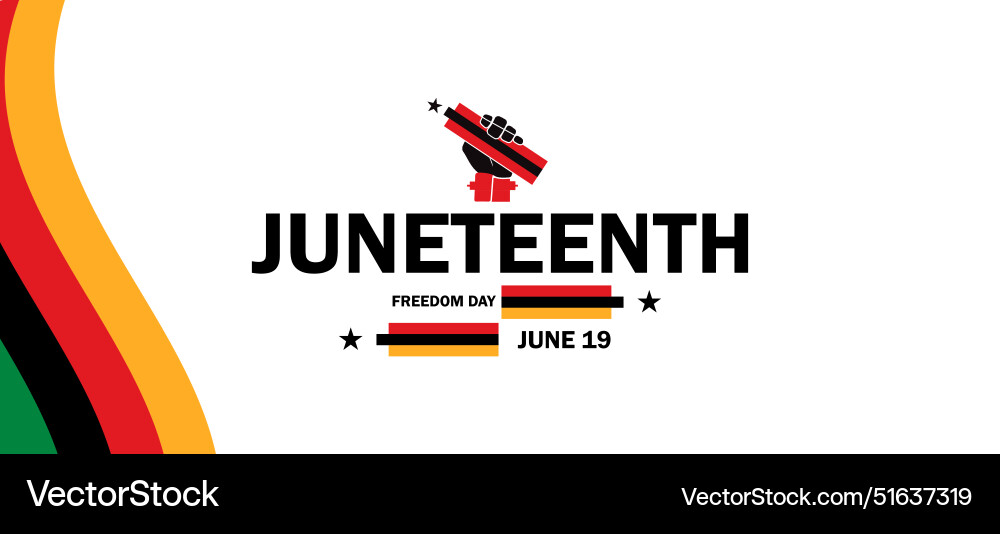 Incredible design of juneteenth freedom day Vector Image