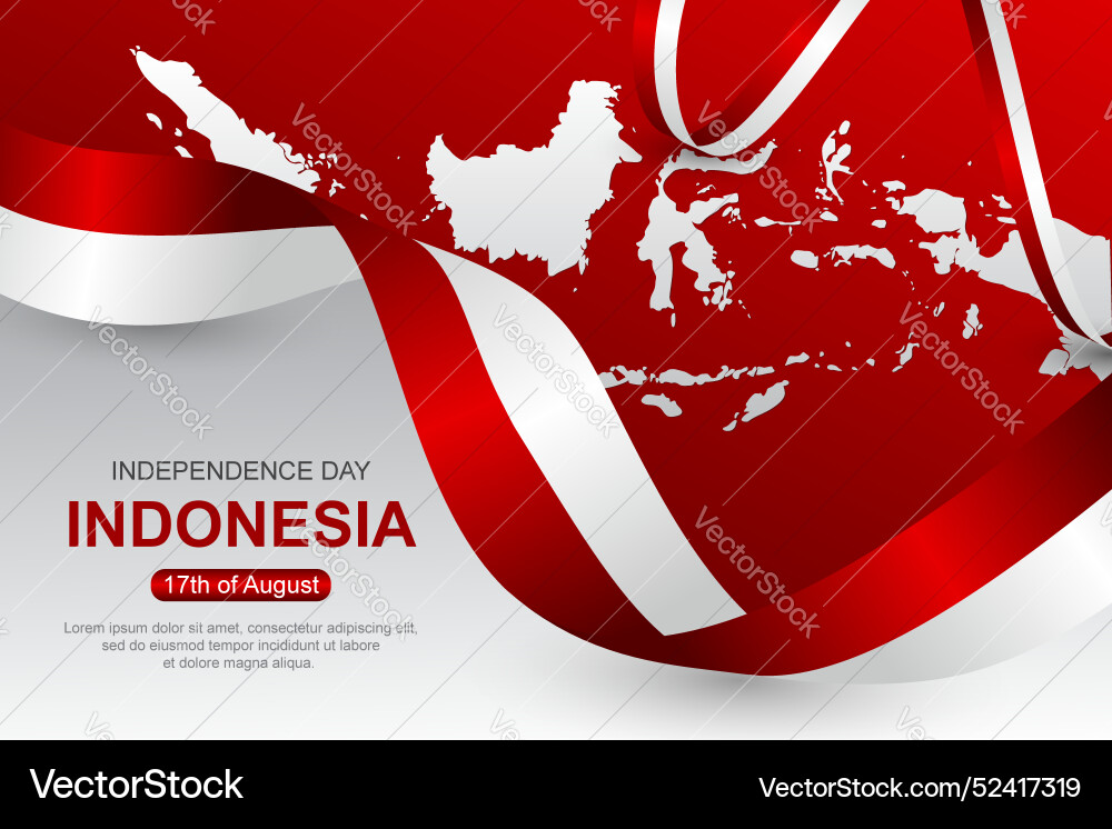 Indonesian independence day celebration Royalty Free Vector