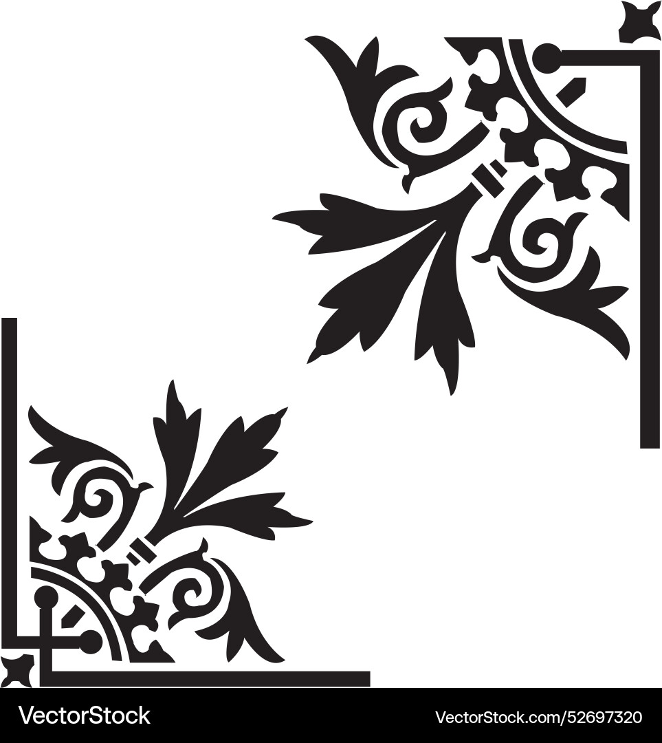 Border frame design elements Royalty Free Vector Image