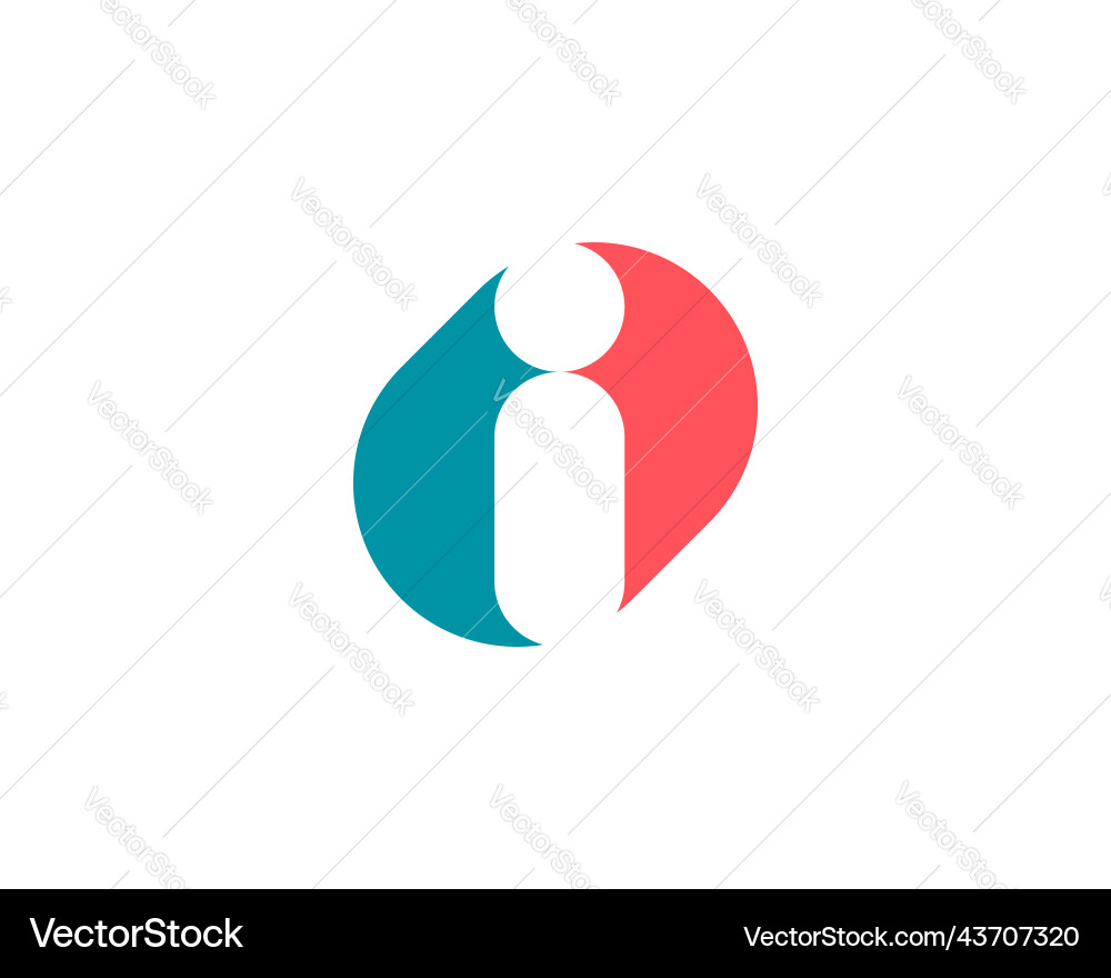 Letter i logo icon design template elements Vector Image