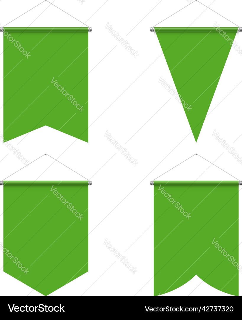 Pennant set Royalty Free Vector Image - VectorStock