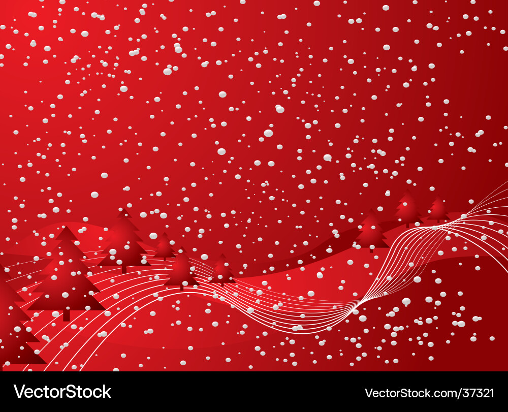 Abstract Christmas Snowfall Royalty Free Vector Image