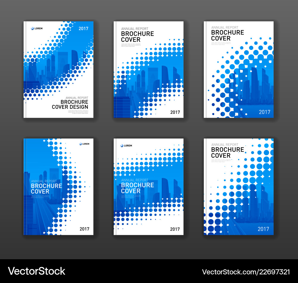 Brochure cover design template Royalty Free Vector Image