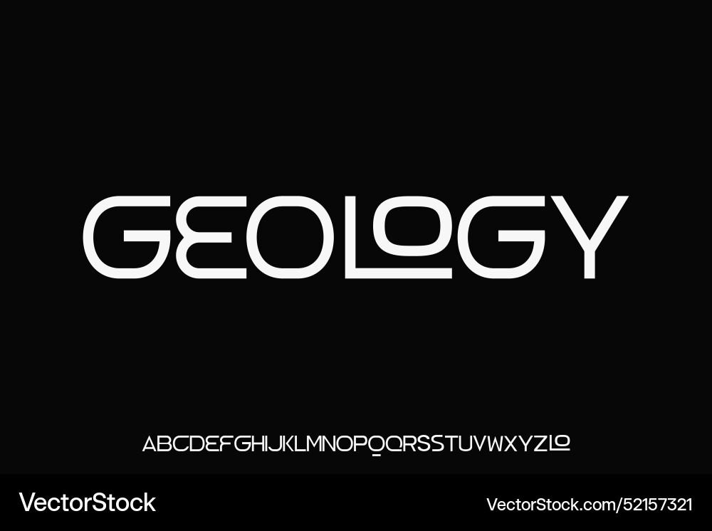 Display alphabet font design suitable for logo Vector Image