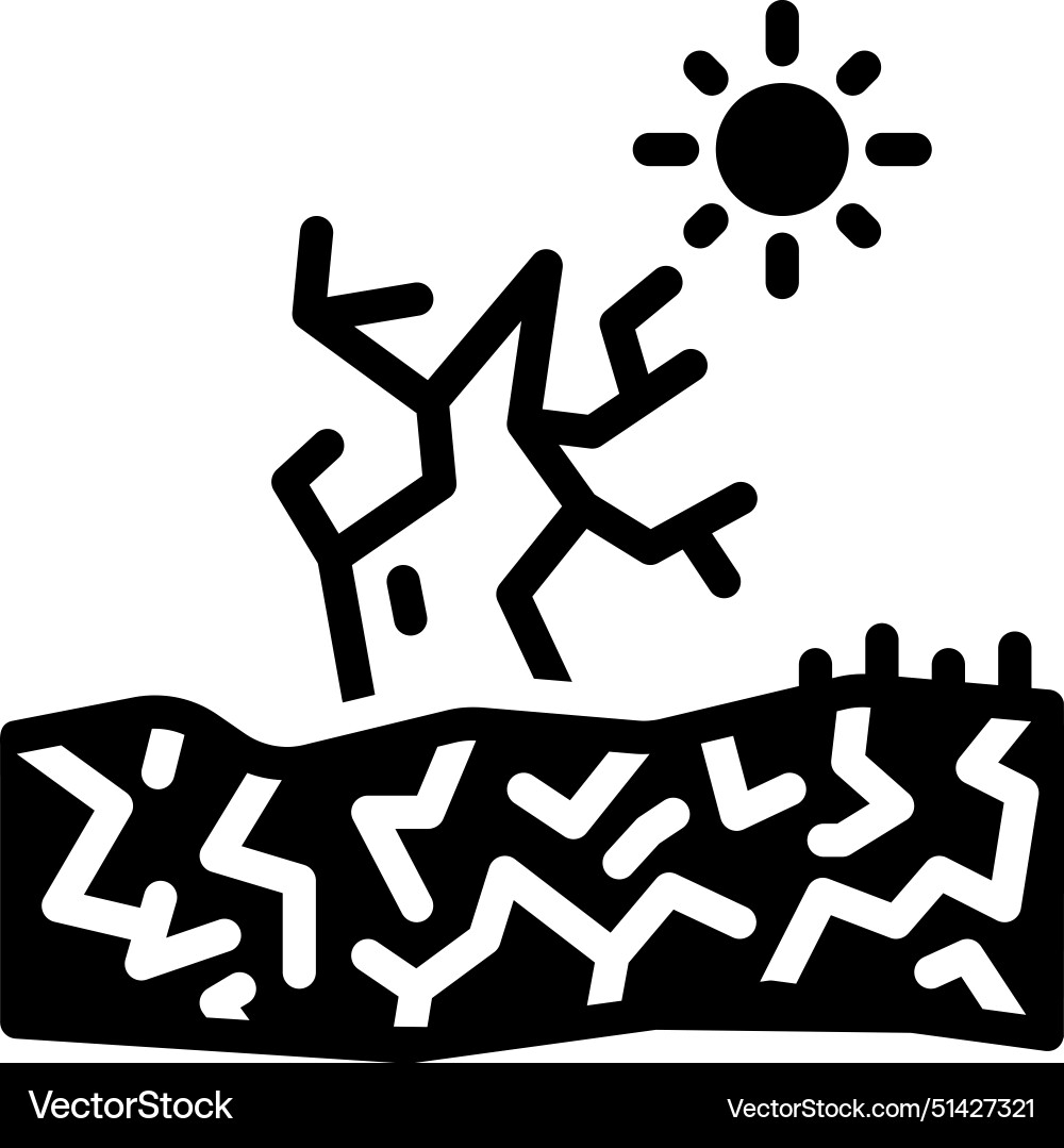 Drought Royalty Free Vector Image - VectorStock