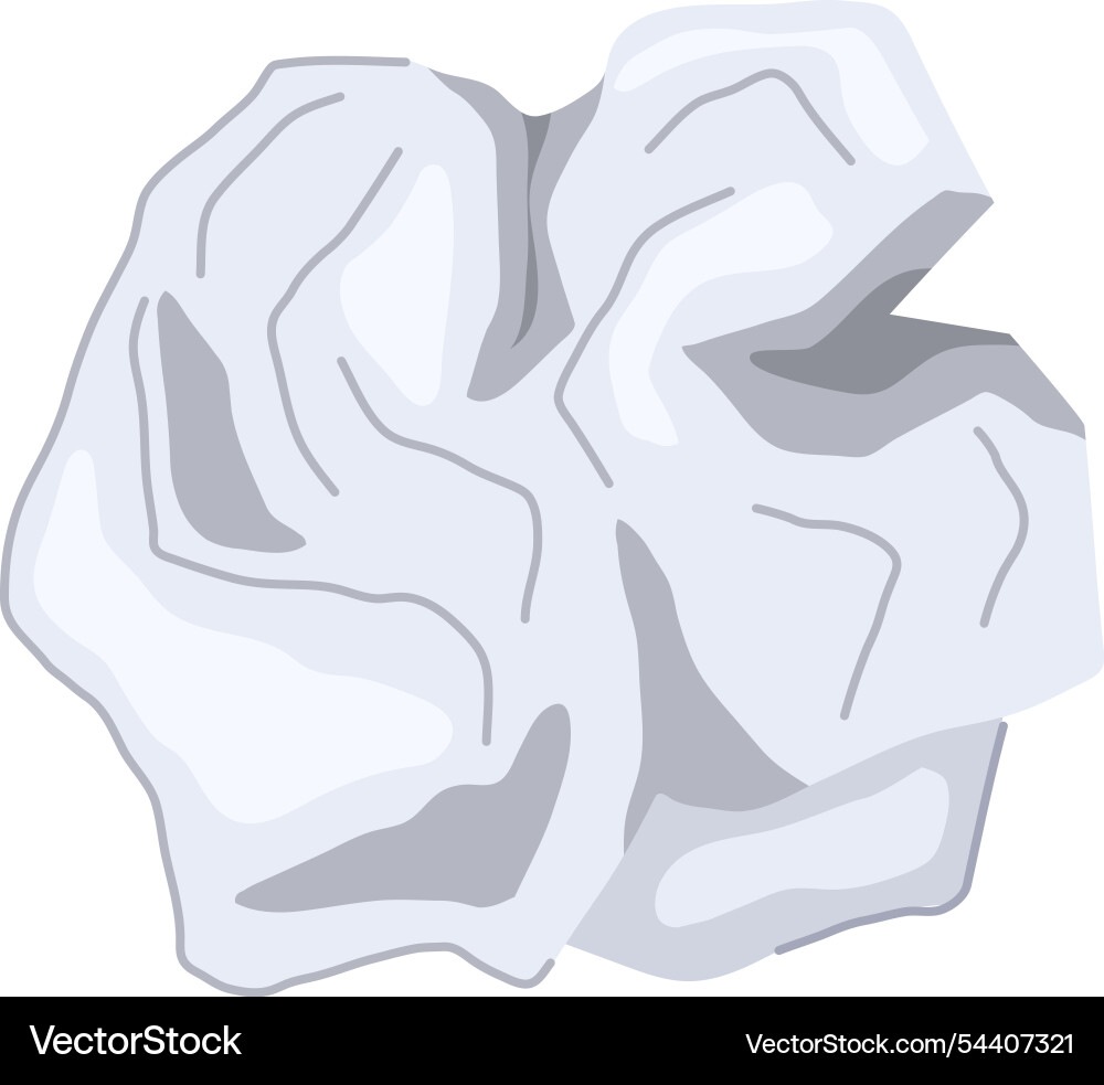 Garbage crumpled paper balls cartoon Royalty Free Vector