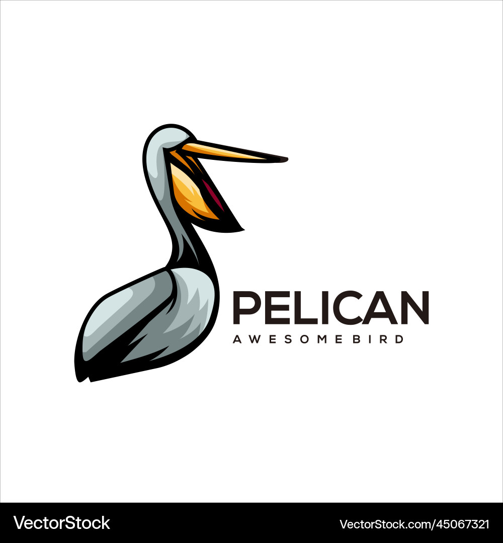 Pelican logo design (45067321) – Royalty-Free Vector | VectorStock