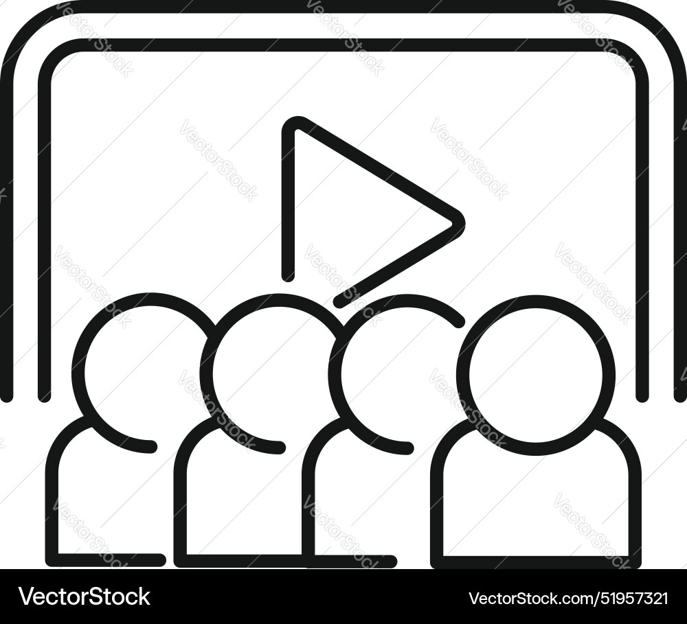 Team beobachten Trainingsvideo mit Spieltaste Symbol