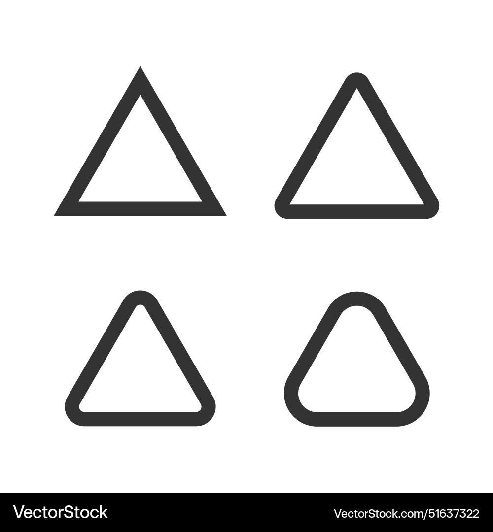 Triangle shape art decoration Royalty Free Vector Image