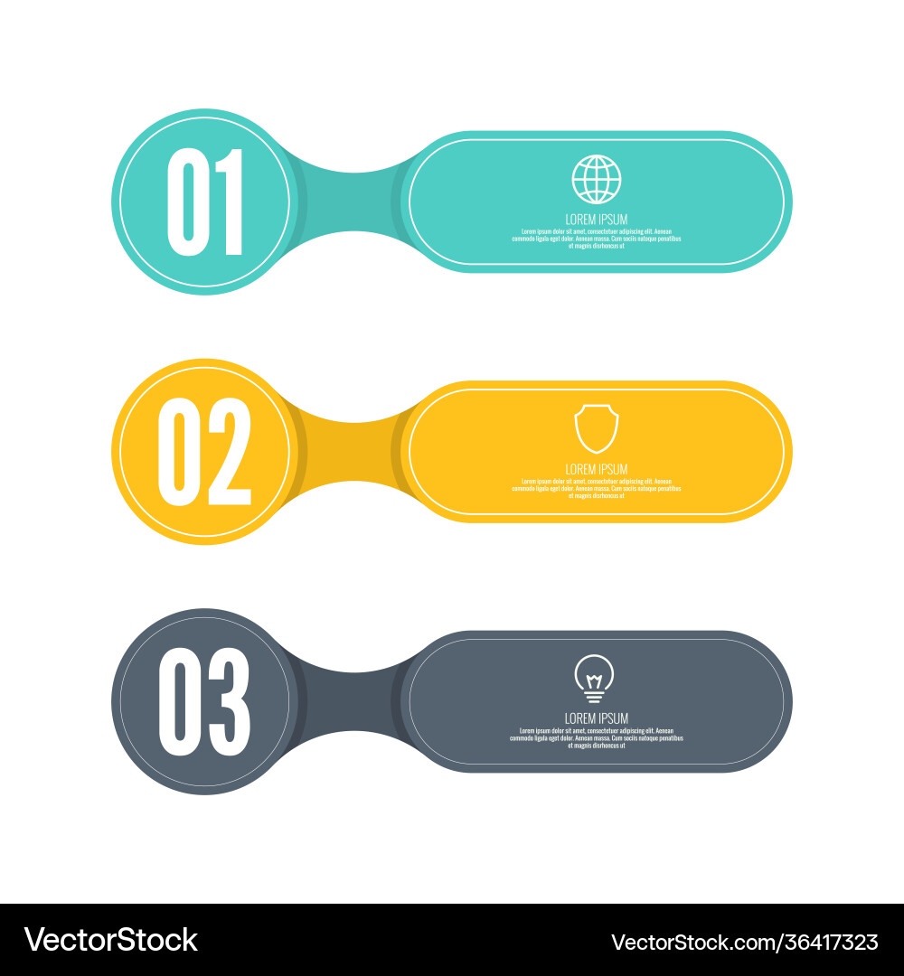 Comparative chart with banner Royalty Free Vector Image