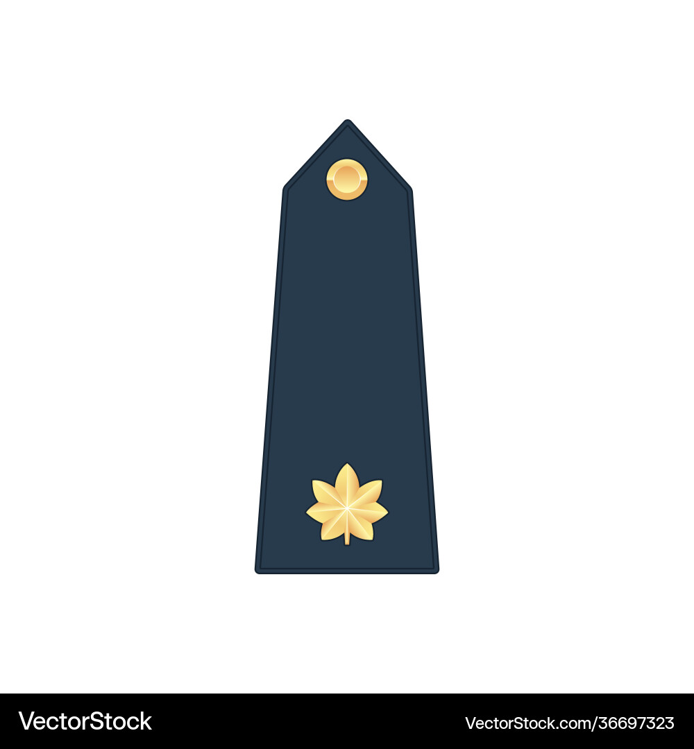 Major lieutenant commander rank insignia isolated Vector Image