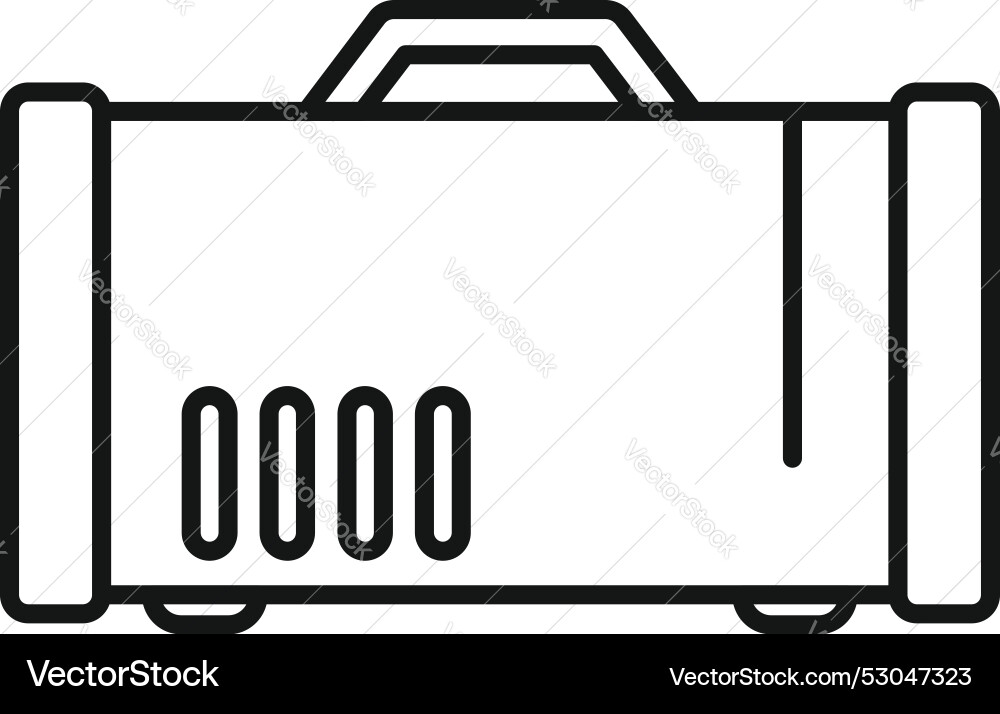 Portable power generator providing electricity Vector Image
