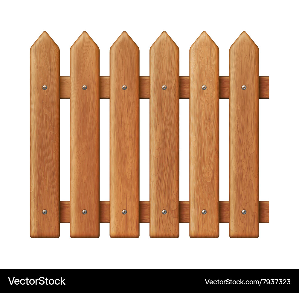 Seamless wooden fence Royalty Free Vector Image