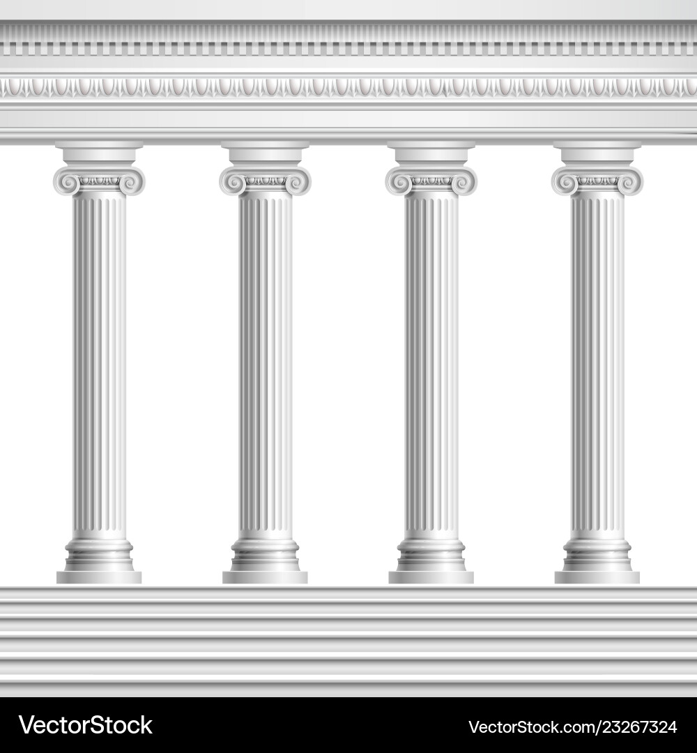 Antique Classical Columns Royalty Free Vector Image