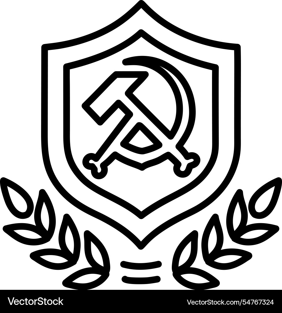 Communist badge Royalty Free Vector Image - VectorStock