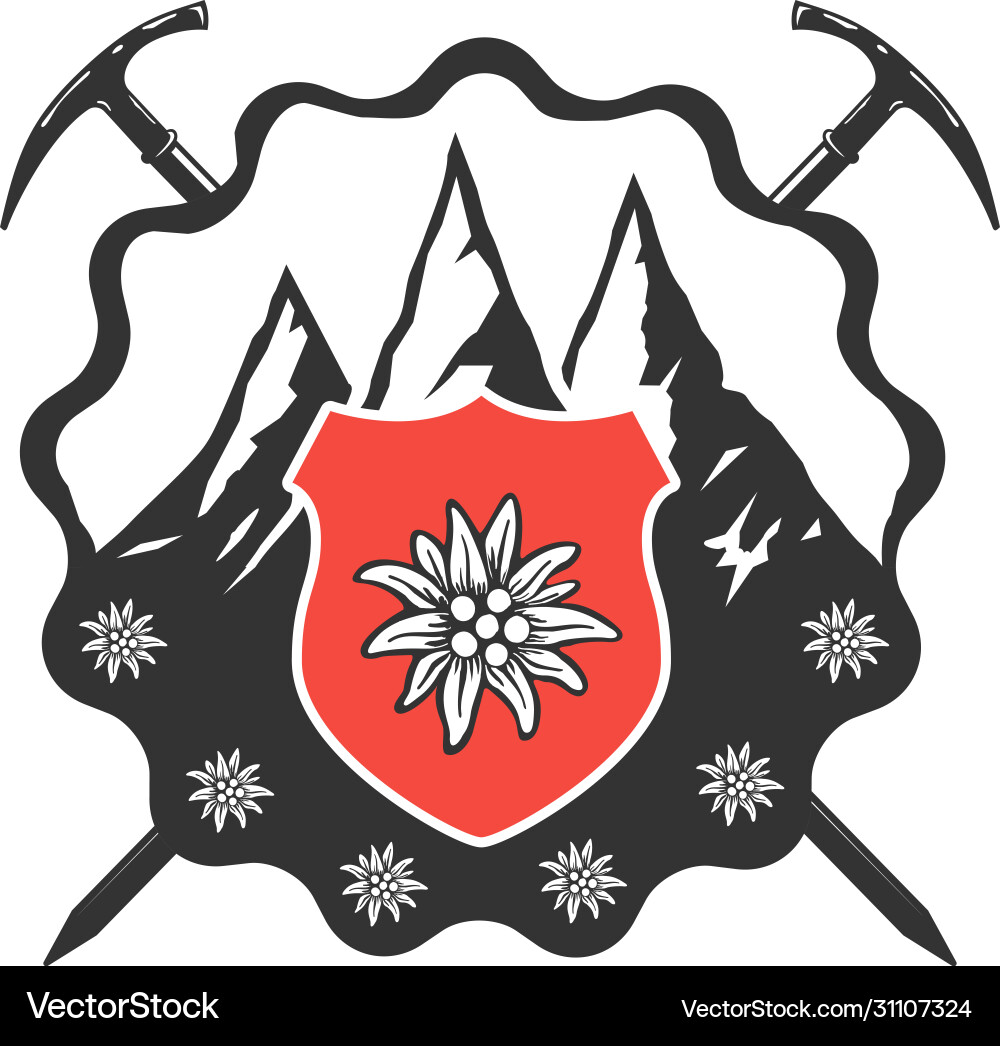 Edelweiss Flower Alpine Icon Royalty Free Vector Image