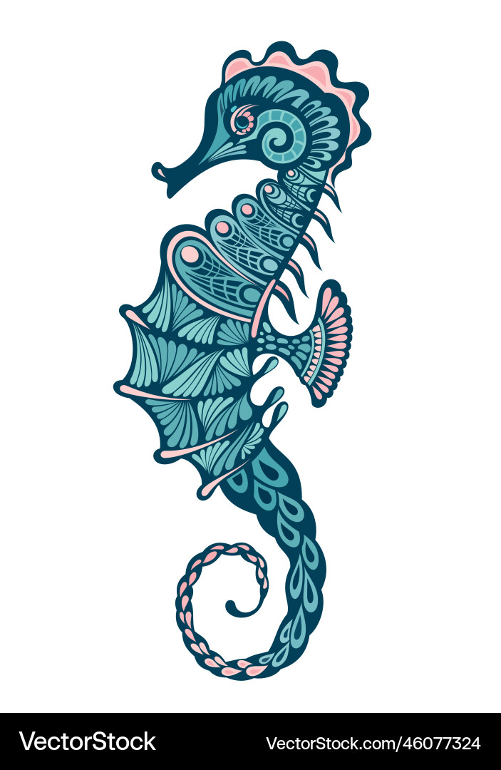 Seahorse Royalty Free Vector Image - VectorStock