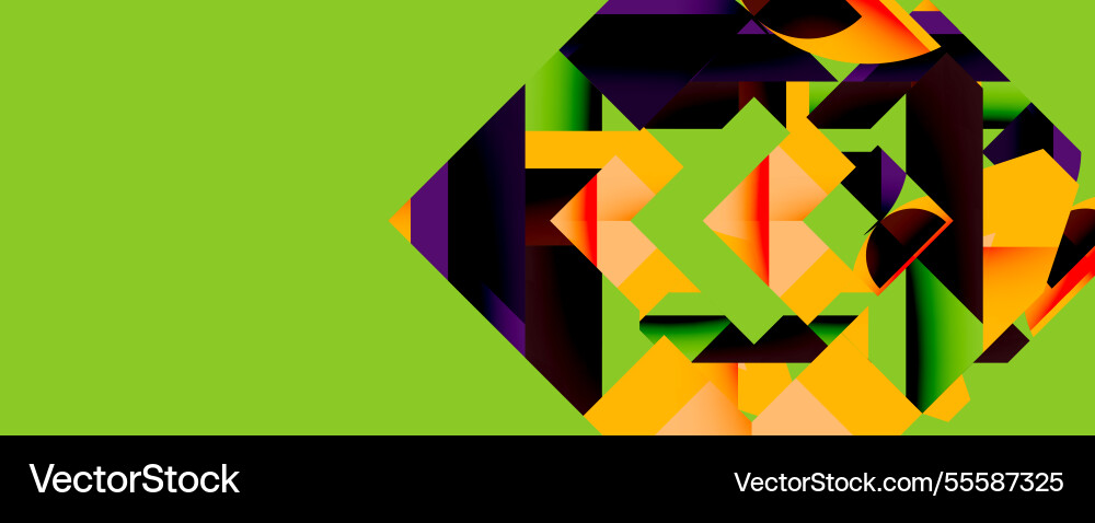 Circles semi squares and round triangles Vector Image