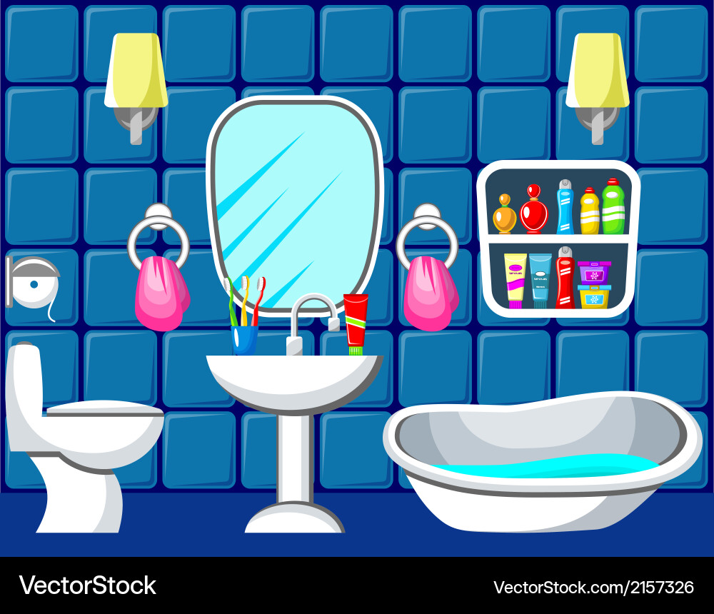 Bathroom Royalty Free Vector Image - VectorStock