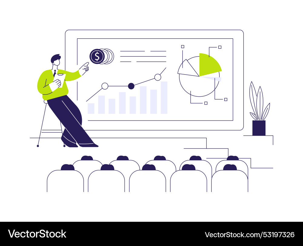 Economic forecasting abstract concept Royalty Free Vector
