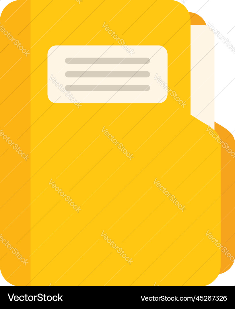 Finance bank folder icon flat people Royalty Free Vector