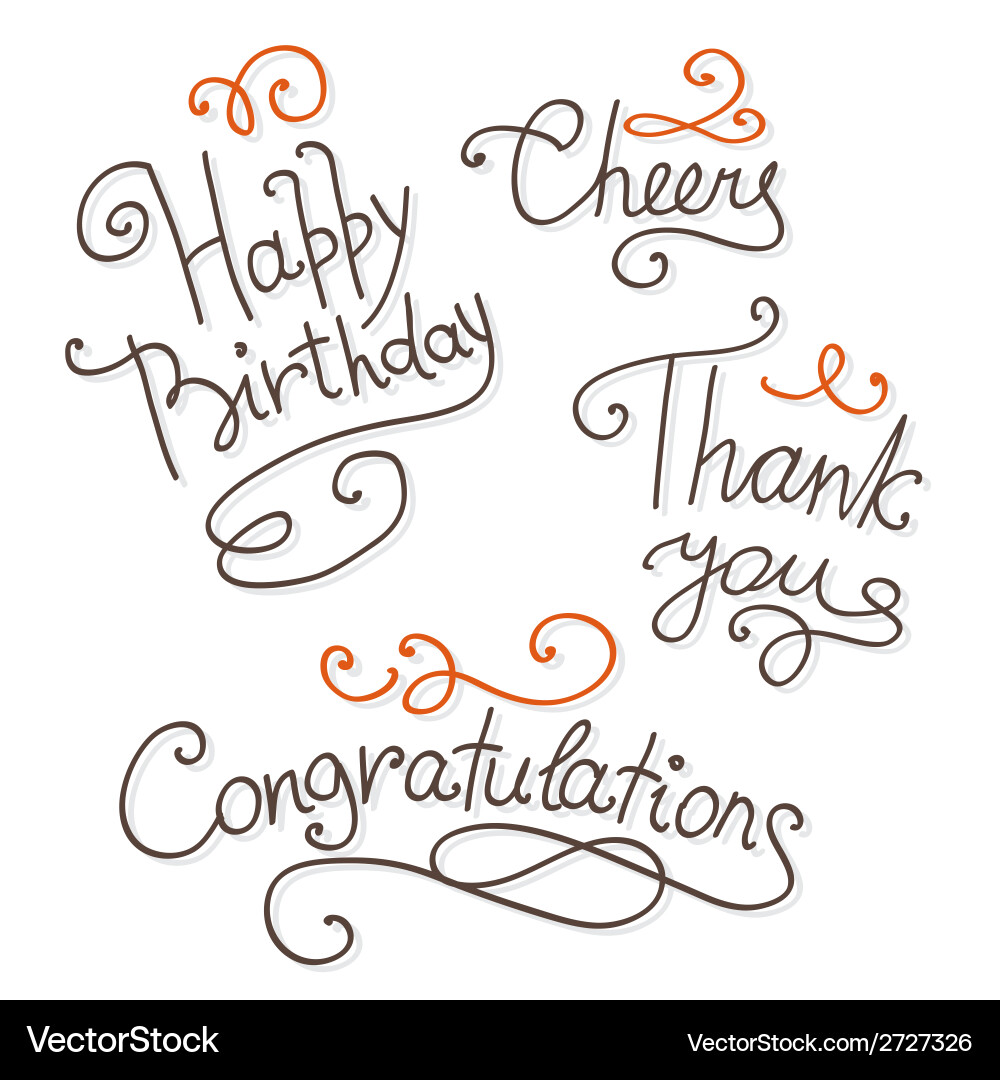 Inscriptions Royalty Free Vector Image - VectorStock