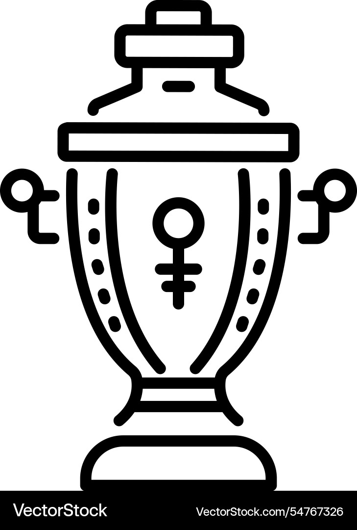 Russian samovar Royalty Free Vector Image - VectorStock