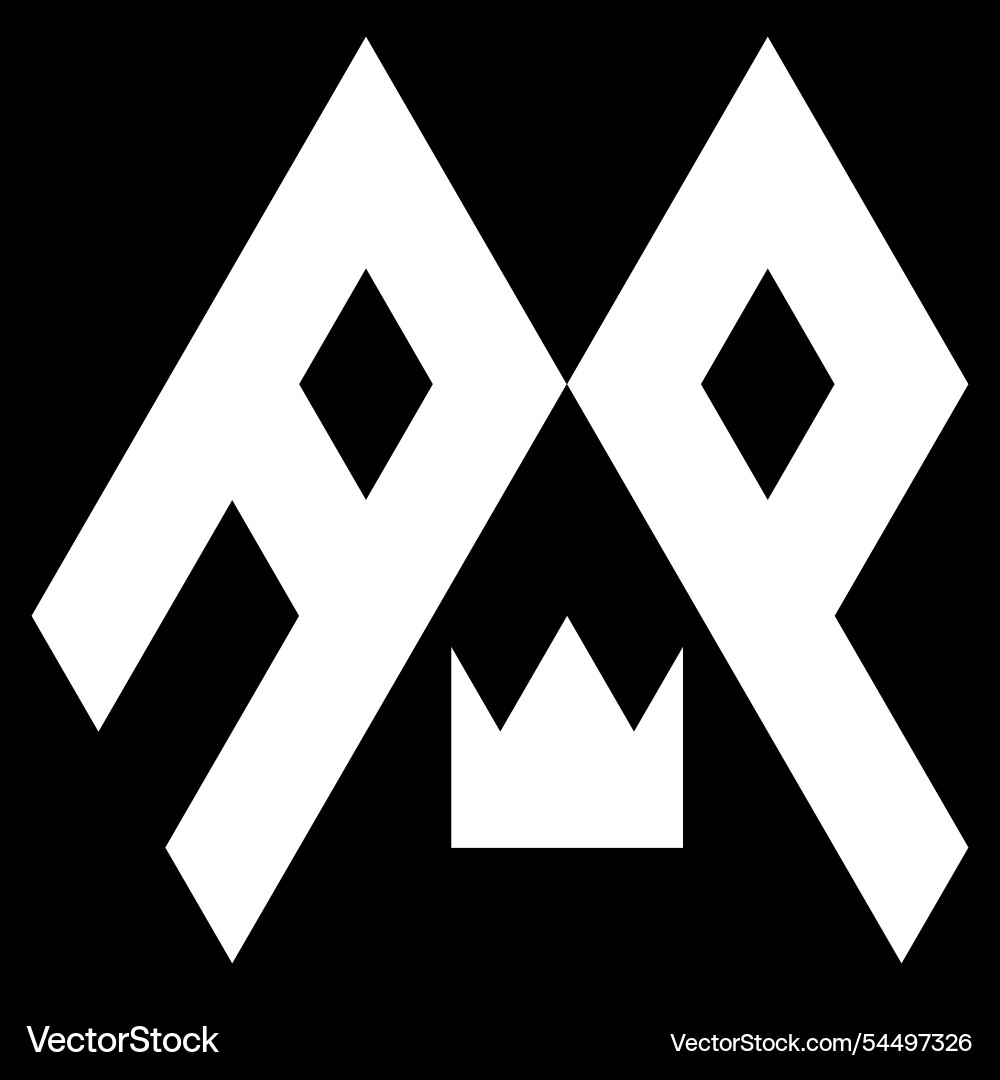 Stylish ap initial letter logo with clean Vector Image