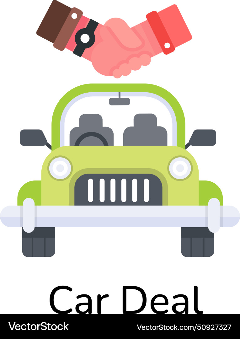 Car deal Royalty Free Vector Image - VectorStock