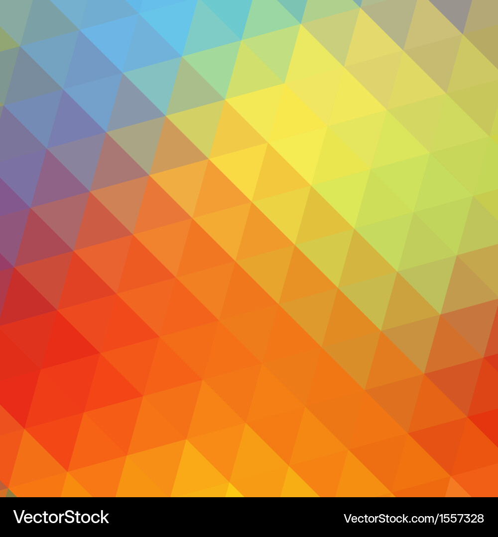 Colorful rainbow triangular background Royalty Free Vector