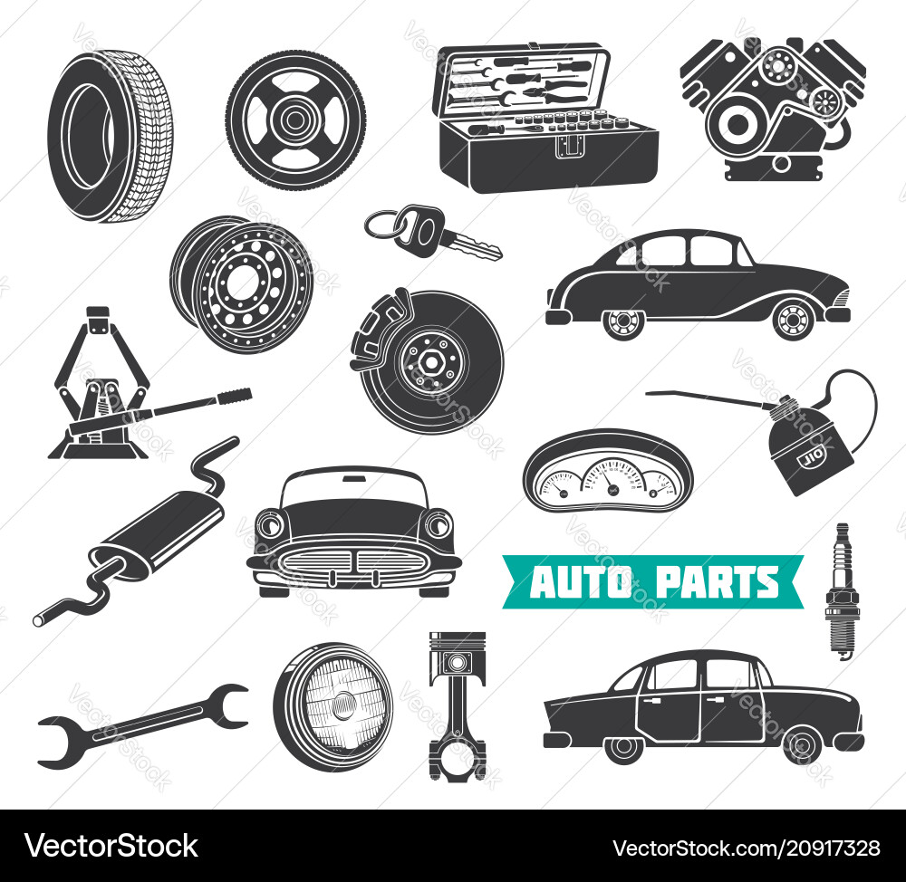Equipment for auto repair Royalty Free Vector Image