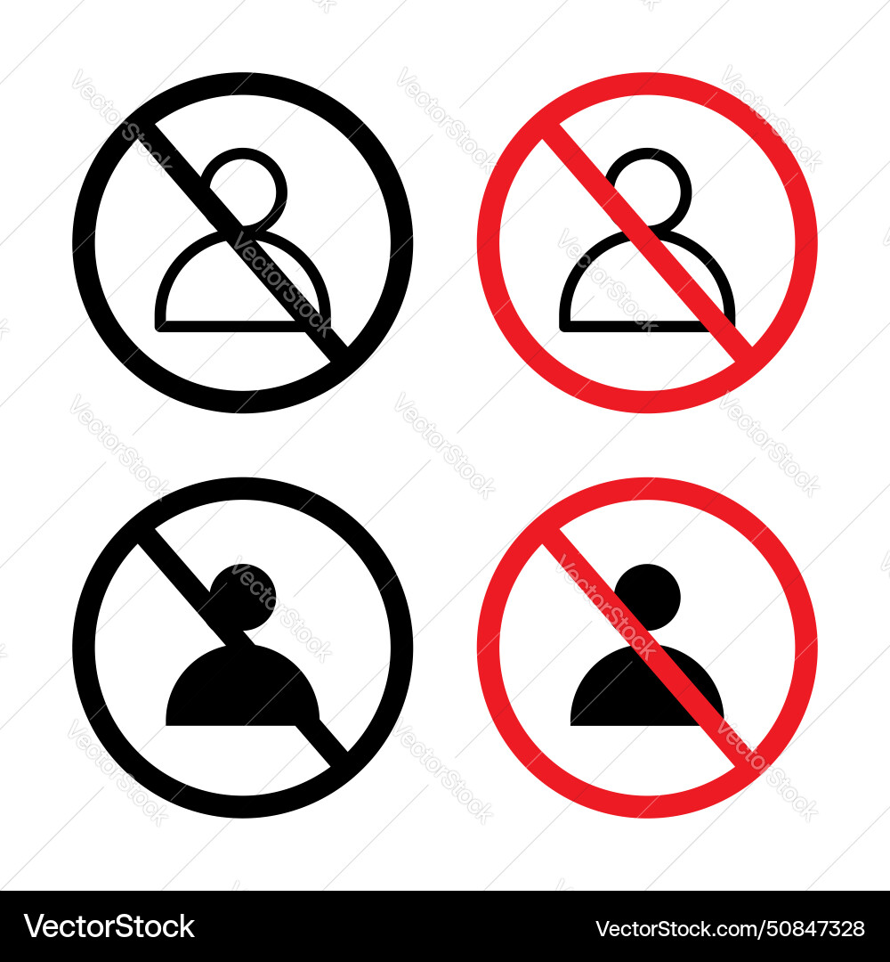 No account sign delete or cancel social media Vector Image