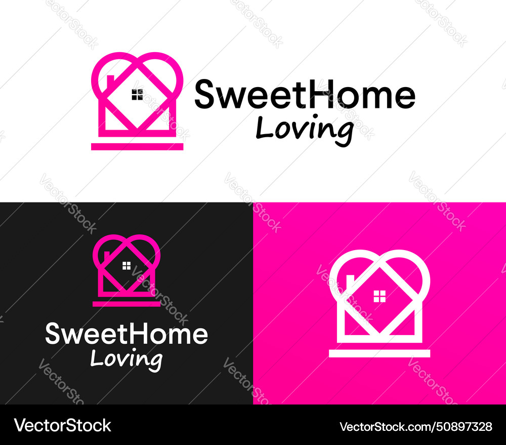 Sweet home logo Royalty Free Vector Image - VectorStock