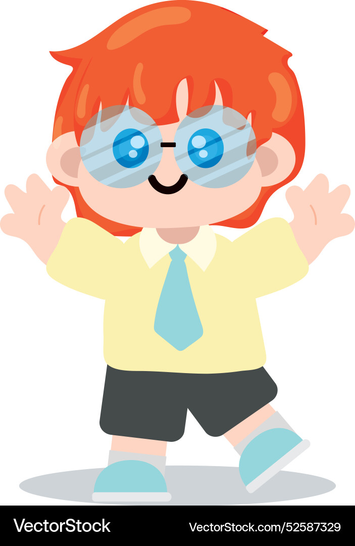 Boy cartoon character Royalty Free Vector Image