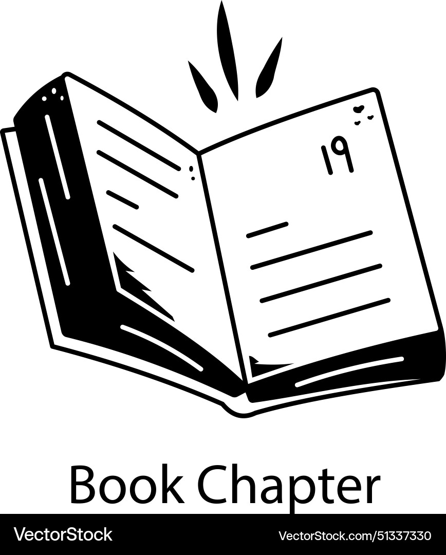 Buch Kapitel Lizenzfreies Vektorbild - VectorStock