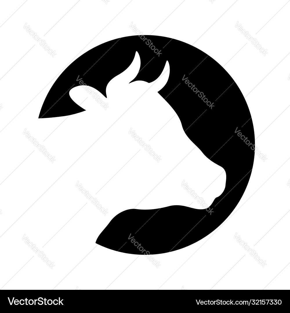Cow symbol Royalty Free Vector Image - VectorStock