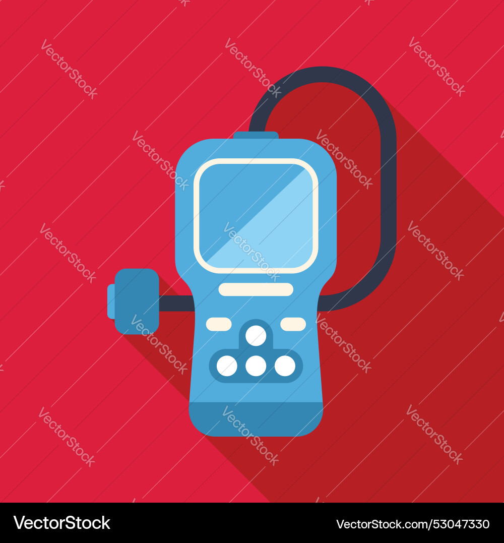 Glucometer showing blood glucose level Royalty Free Vector