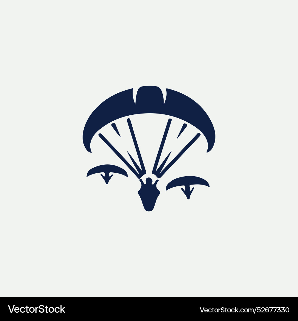 Paragliding logo Royalty Free Vector Image - VectorStock