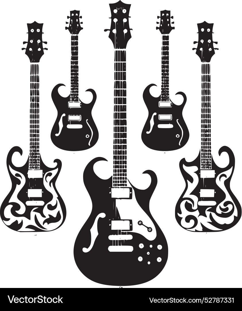 Guitar Royalty Free Vector Image - VectorStock