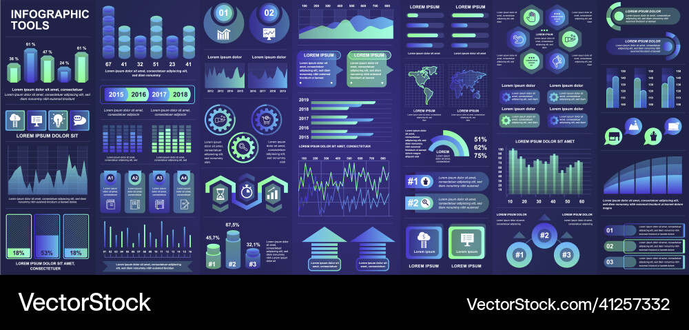 Bundle infographic ui ux kit elements Royalty Free Vector Bundle infographic ui ux kit elements Royalty Free Vector