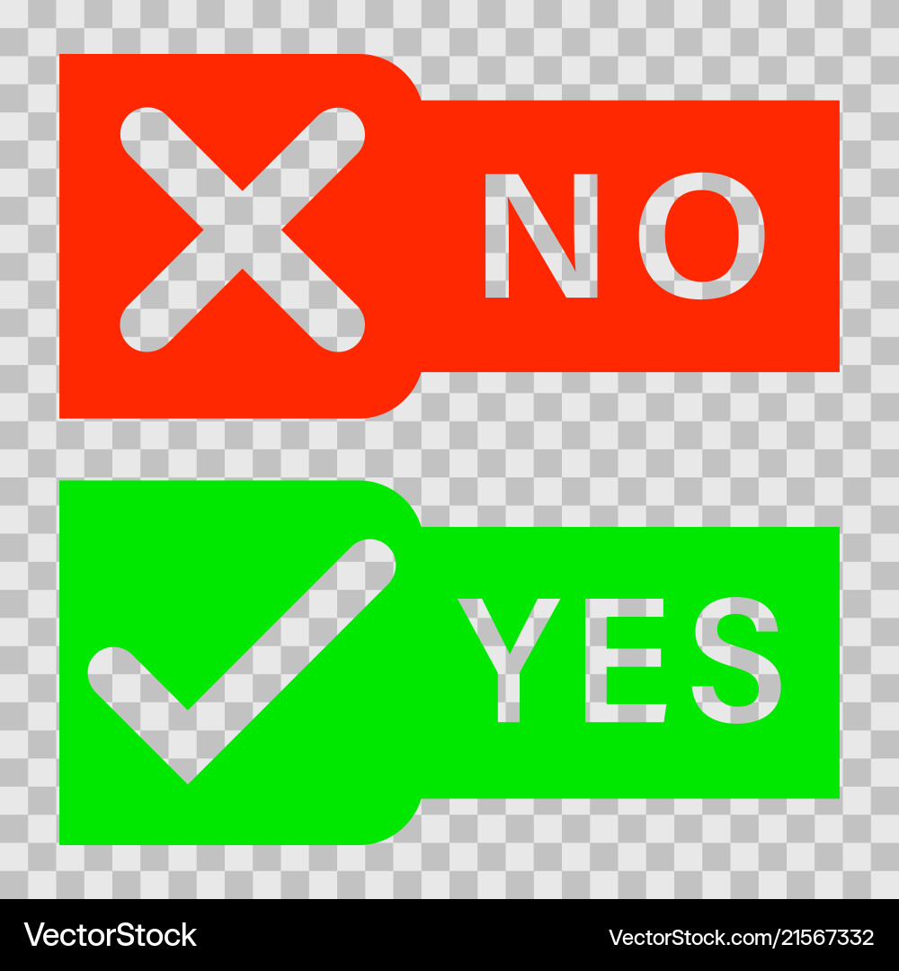 Check marks yes Royalty Free Vector Image - VectorStock