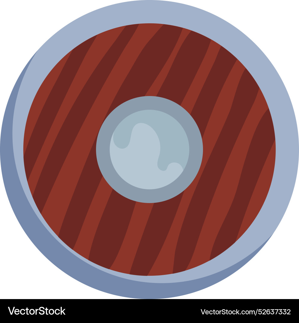 Medieval viking shield icon Royalty Free Vector Image