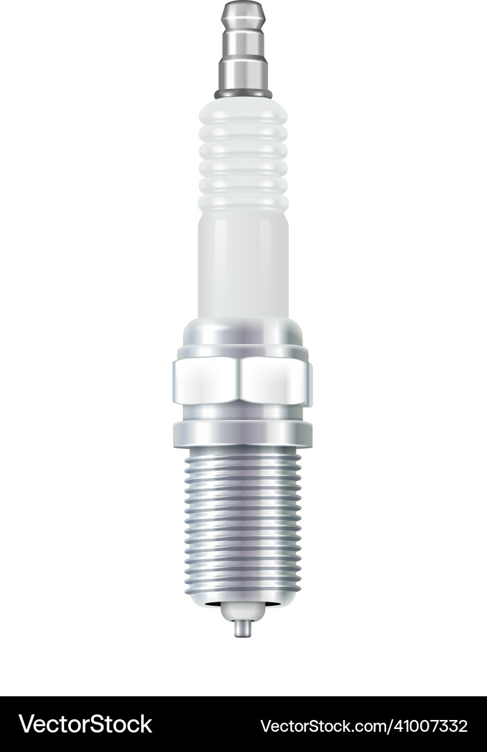 Realistic spark plug Royalty Free Vector Image