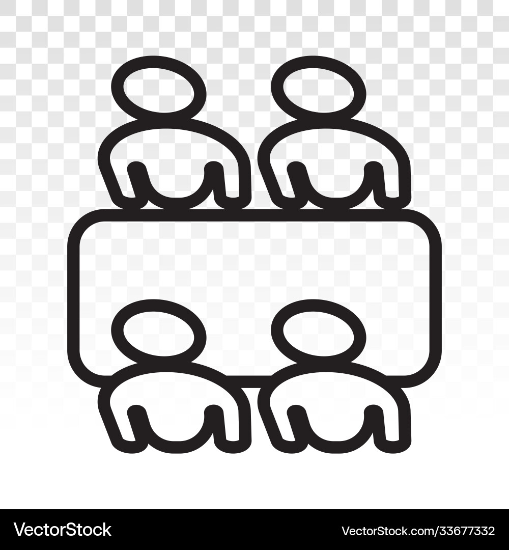 Team business meeting or teamwork presentation Vector Image
